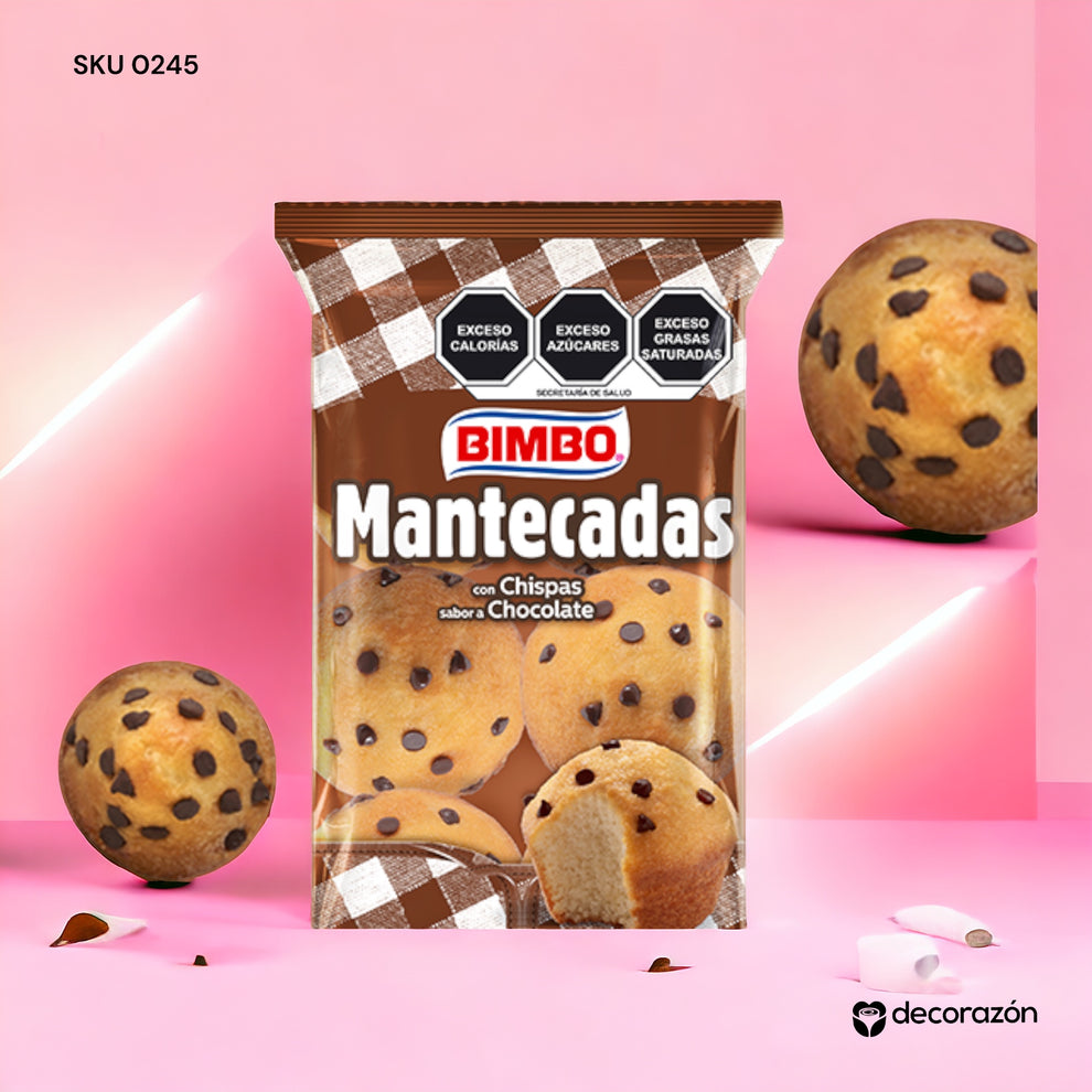 Pan dulce Bimbo Mantecadas chispas chocolate 190 gr – Florería Decorazon