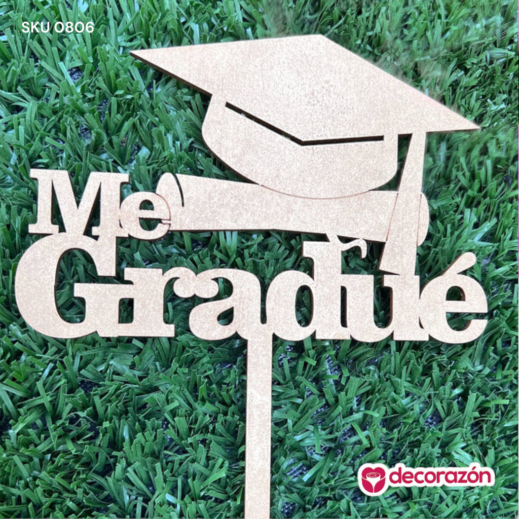 Topper Graduación – Florería Decorazon
