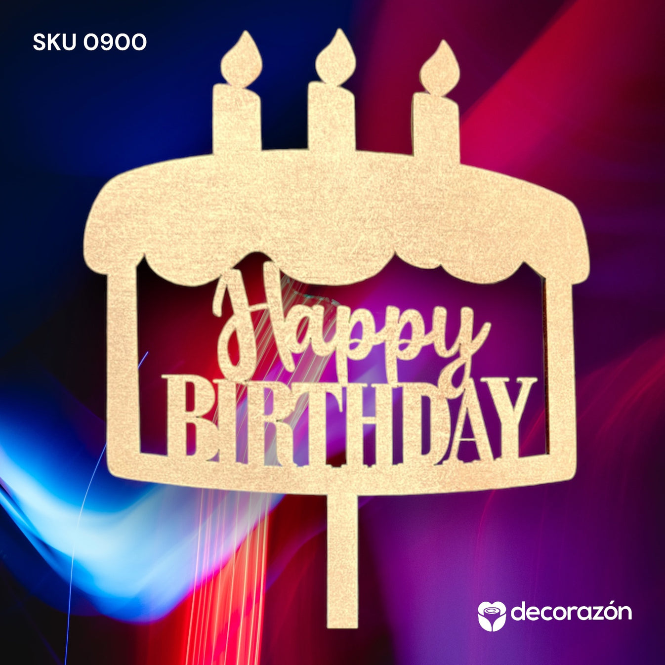 Topper Cumpleaños – Florería Decorazon