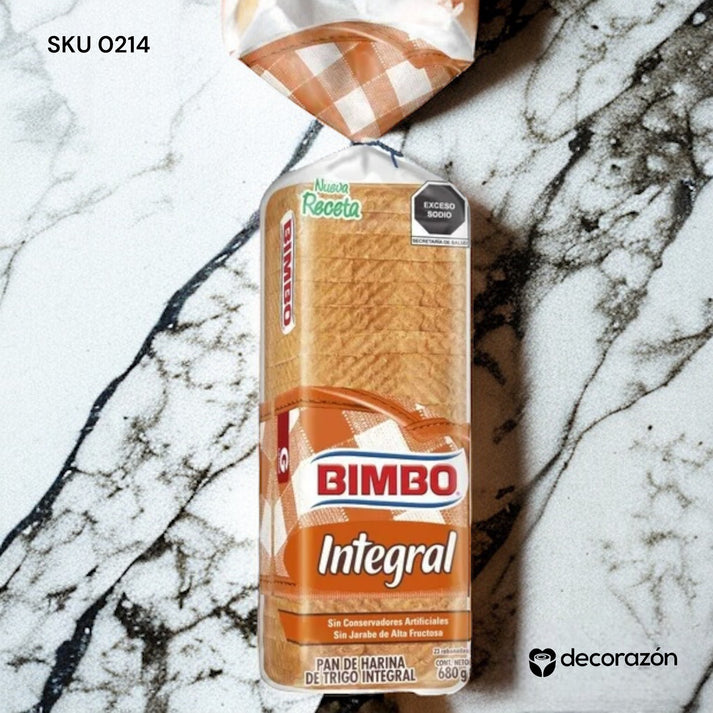 Pan integral Bimbo grande 680 gr – Florería Decorazon